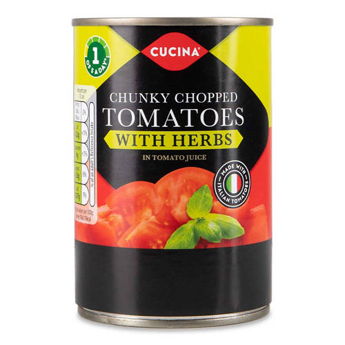 Chunky Chopped Tomatoes with Herbs in Tomato Juice | ALDI UK